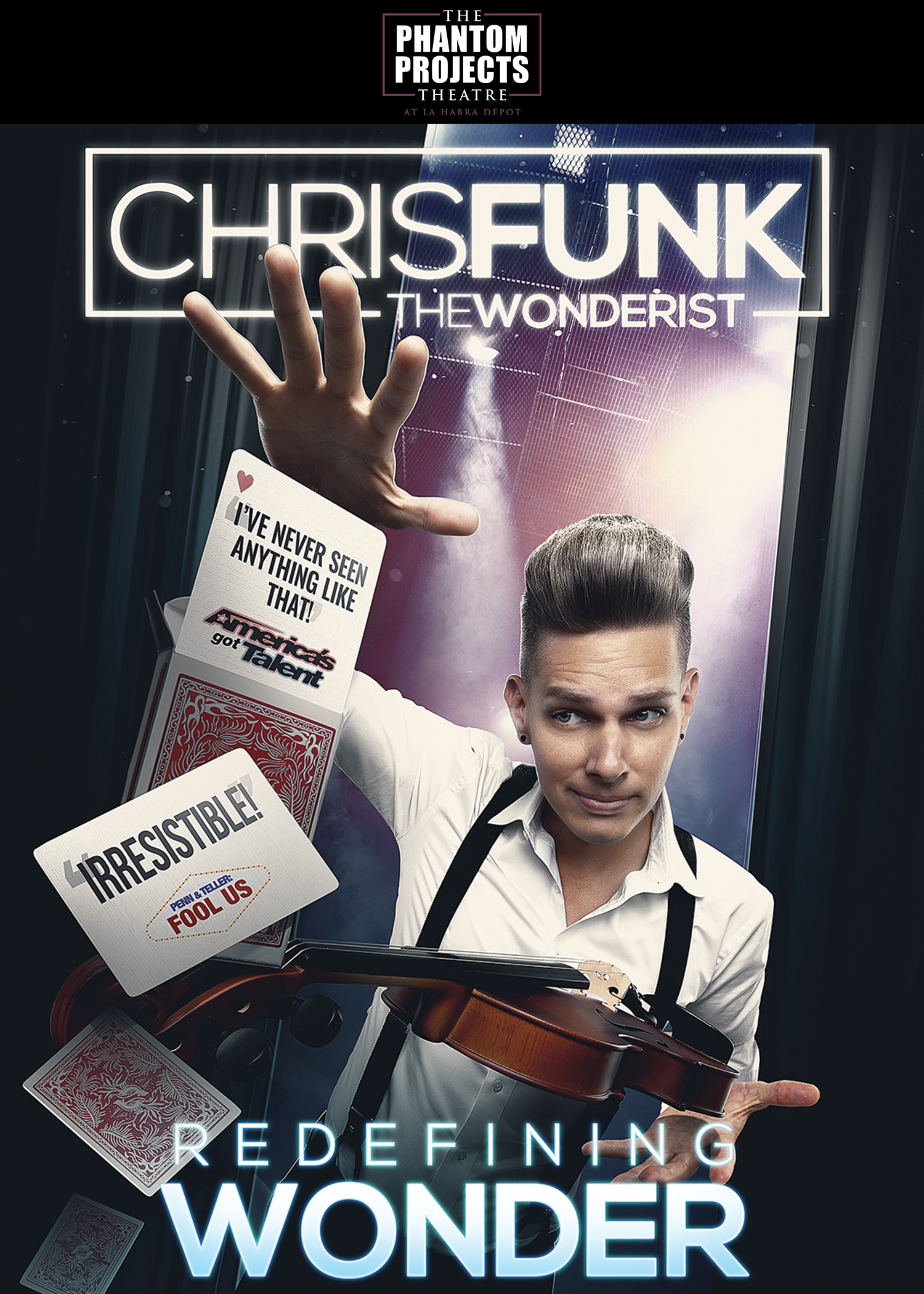 Chris Funk: The Wonderist – The Phantom Projects Theatre at La Habra Depot